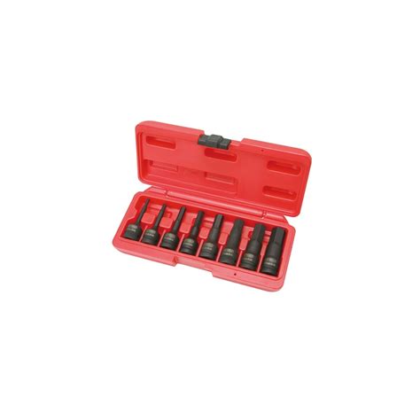 Millmatpro Coffret de 8 douilles à choc 6 pans Outillages a