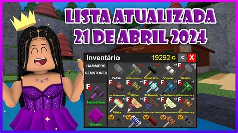 Lista De Valores ATUALIZADOS Das MARRETAS 21 De Abril 2024 Flee The