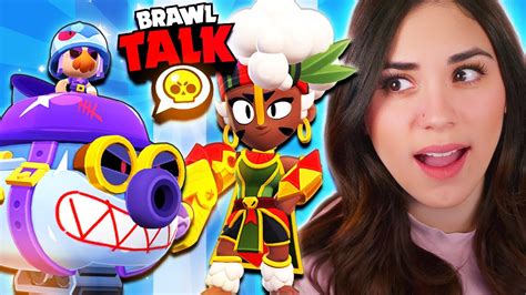 Brawl Talk New Brawlers Skin Giveaway Youtube