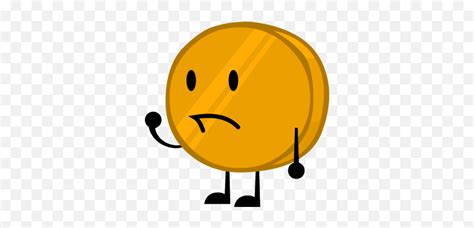 Coiny Battle For Dream Island Wiki Fandom Bfdi Old Coiny Emojilip Poked Out Emoticon Free
