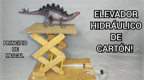 Como hacer un elevador hidráulico con jeringas principio de pascal
