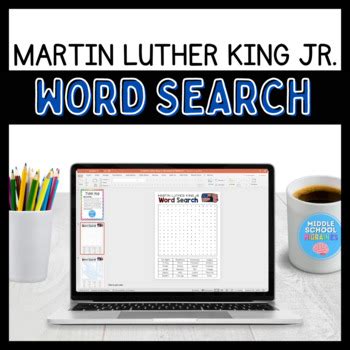 Martin Luther King Jr Word Search By Middle School Migraines Tpt