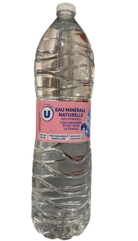 Eau minérale naturelle idéale pour les bébés U 1 5 L La Belle Vie