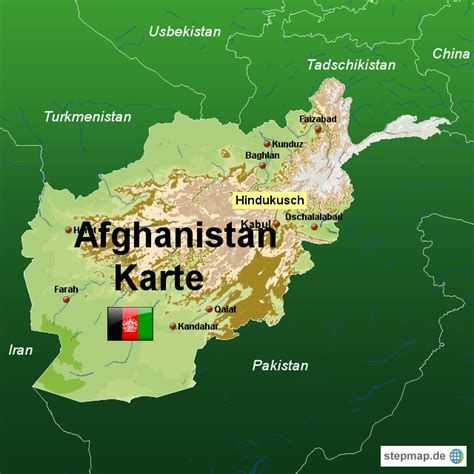 StepMap Afghanistan Karte Landkarte für Afghanistan
