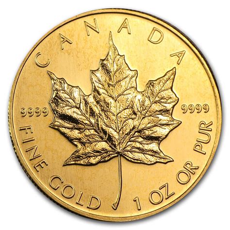 1992 Canada 1 Oz Gold Maple Leaf Coin Bullion Mart