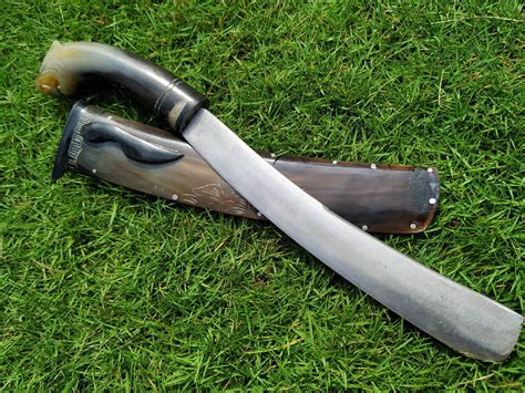 Golok Kecil Full Tanduk Golok Full Tanduk Asli Ukiran Macan Galonggong