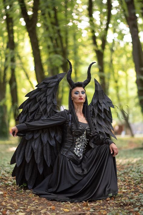 Witch Cosplay Costume Black Wings Devil Wings Black Angel Dark Angel Costume Cosplay Wings