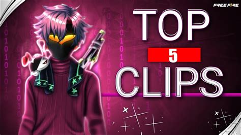 TOP 5 BEST EMOTE CLIPS FREE FIRE CLIPS PACK EMOTE CLIPS XML