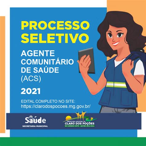 PROCESSO SELETIVO AGENTE DE SAÚDE 2021 Claro Dos Poções Governo