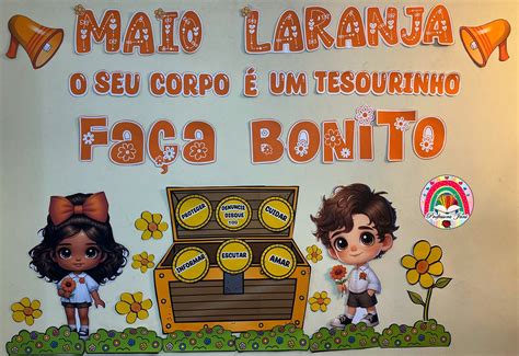 PAINEL MAIO LARANJA EXCLUSIVO Professora Jani