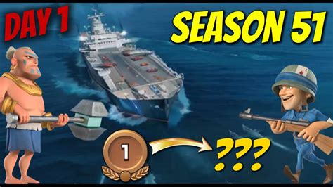 STARTING RANK 1 SEASON 51 Boom Beach Warships YouTube