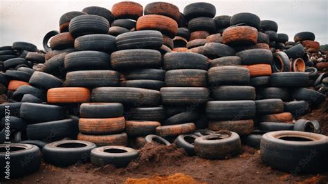 Industrial Landfill For The Processing Of Waste Tires And Rubber Tyres
