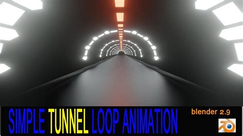 Blender Simple Tunnel Loop Animation In Blender Tutorial Youtube
