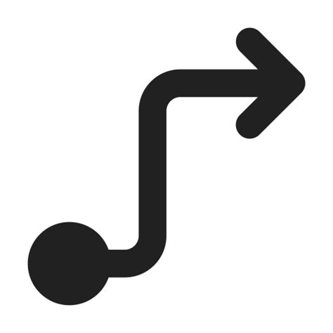 Panah Routing Diisi User Interface Dan Gestures Icons