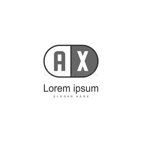 AX Letter Logo Design Creative Modern AX Letters Icon Illustration