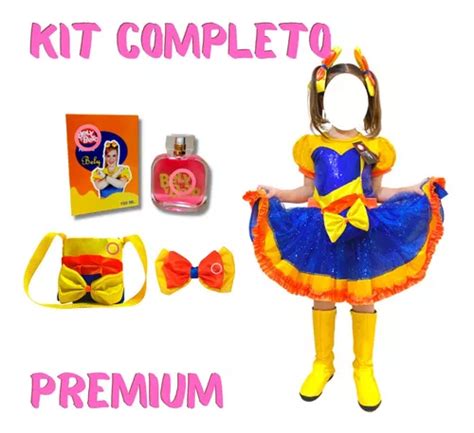 Disfraz Vestido Brilloso Bely Y Beto Kit Completo Incluye Perfume