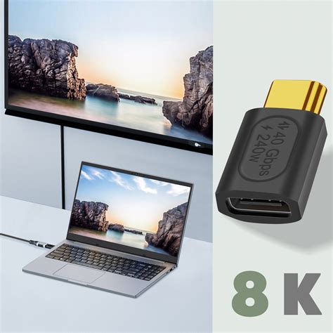 Usb C Buchse Auf Usb C Stecker Adapter W Gbps Schwarz German