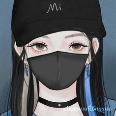 Chica Anime Con Tapabocas