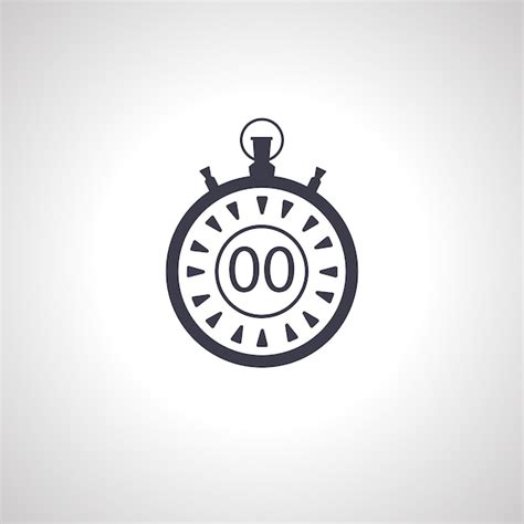 Icono de cronómetro temporizador icono aislado Vector Premium