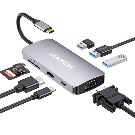 Tipo C Hub Con En Adaptador Hdmi K Multipuerto Entrega De