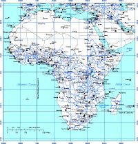 Latitude And Longitude Map Of Africa