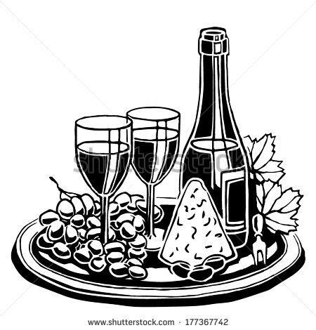 Free Clipart Cheese And Wine