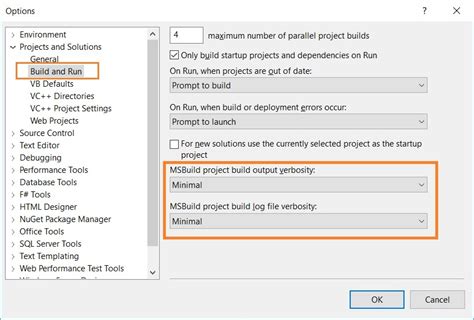 How To Display Detailed Output Of MSBuild In Visual Studio Output Window