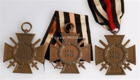 3x Ehrenkreuz für Frontkämpfer Archiv Trave Militaria Orden und