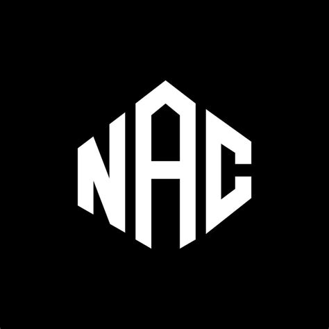diseño de logotipo de letra nac con forma de polígono diseño de