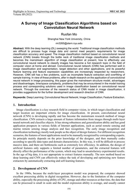 pdf a survey of image classification algorithms based on convolution neural network