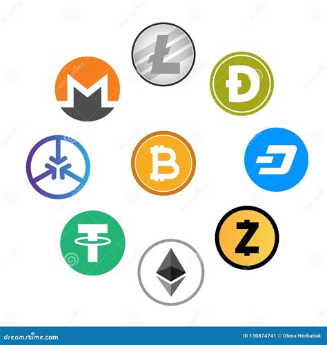 Cryptocurrency Icon Cryptocurrency Icons Set Cryptography Currency