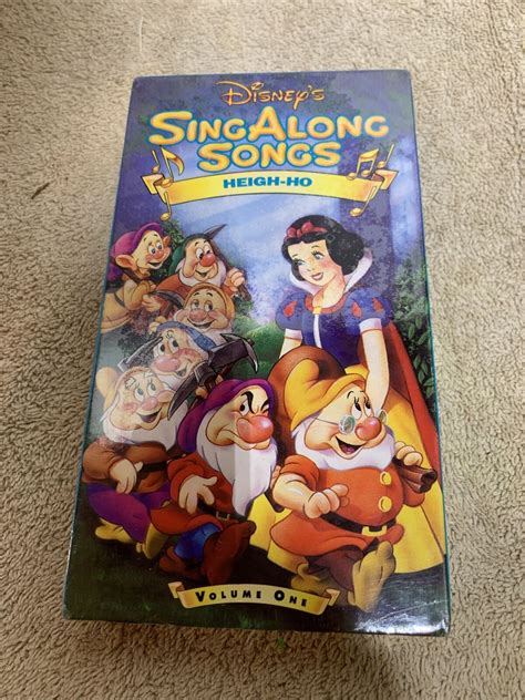 Walt Disney Sing Along Songs VHS Snow White Heigh Ho NEW Sealed Values