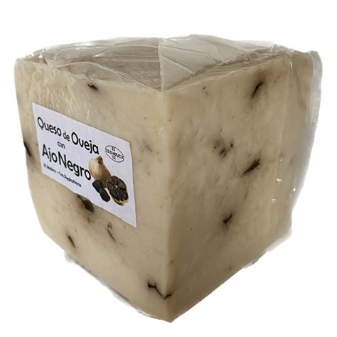 Queso De Oveja Curado Con Ajo Negro Ajos El Molino