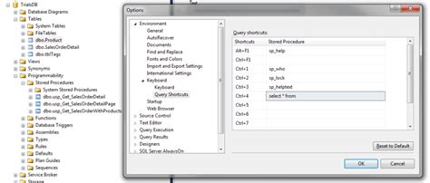 Keyboard Query Shortcuts In Sql Server Management Studio Codeproject