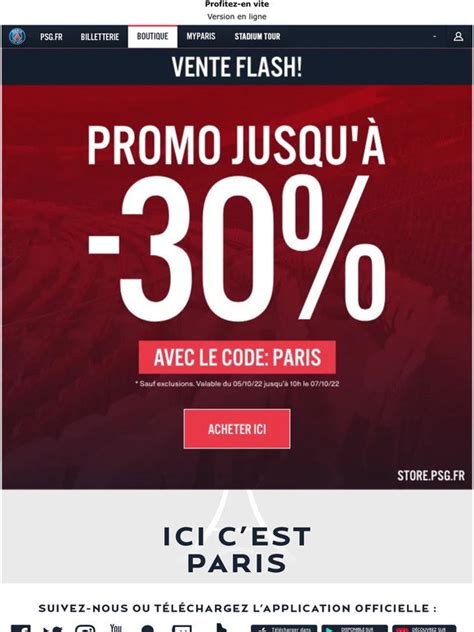 boutique officielle du psg Durée limitée Promos jusquà 30 Milled