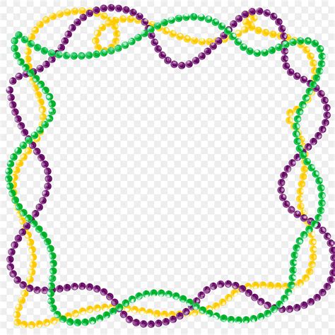 Mardi Gras Bead Clipart Transparent Png Hd Mardi Gras Beads Border