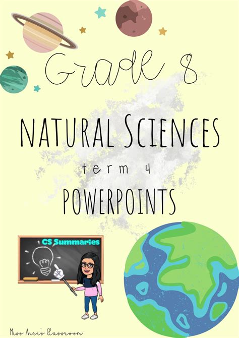 Grade 8 Natural Sciences Term 4 PowerPoints CS SUMMARIES