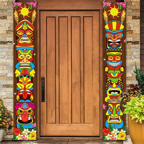 Buy Hawaiian Luau Party Decoration Tiki Porch Banner Welcome Aloha Sign