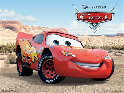 Image Lightning McQueen Smiling While Showing His Lightning Bolt And