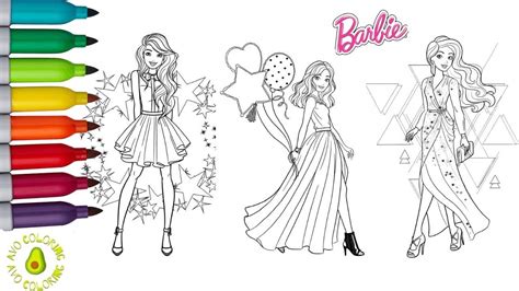 Barbie And Best Friends Coloring Book Page Barbie Coloring Pages