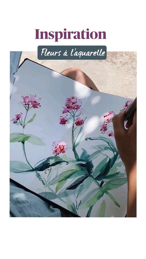 Inspiration pour peindre des fleurs à l aquarelle Sennelier Ted