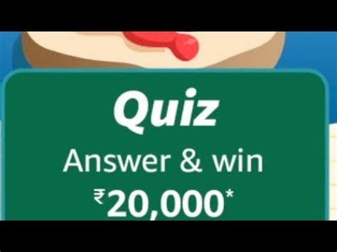 Amazon Celebrate International Games Week Quiz Answer Win 20 000