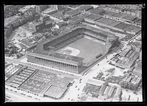 An Aerial View Of A Baseball Stadium In The Early 1900 S Or Early 1970 S