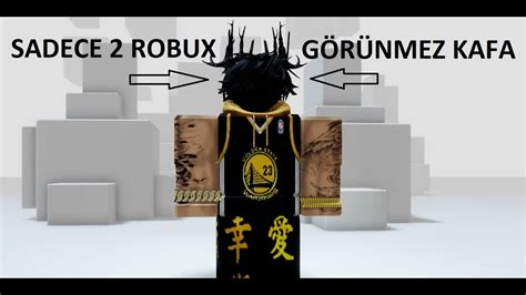 sadece 2 robux verip görünmez kafa yapma roblox YouTube