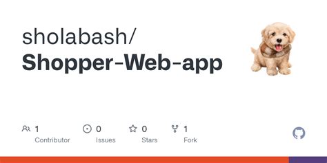 GitHub Sholabash Shopper Web App