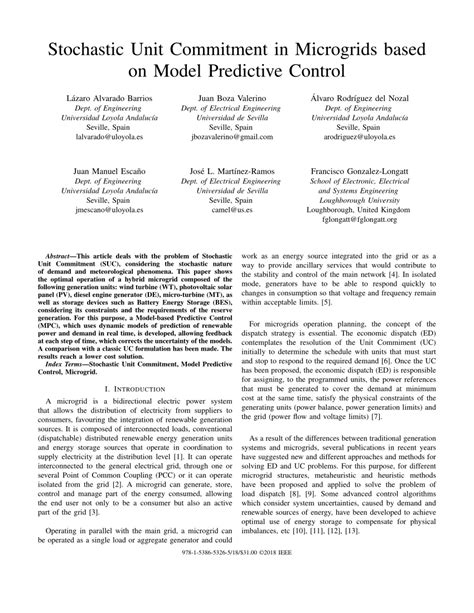 pdf stochastic unit commitment in microgrids based on model predictive control
