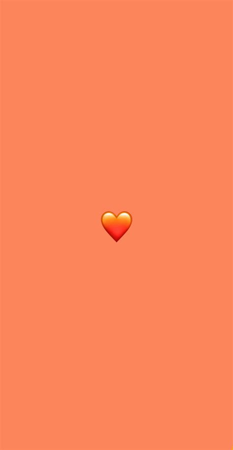 Aggregate More Than 91 Orange Heart Wallpaper Latest In Coedo Vn