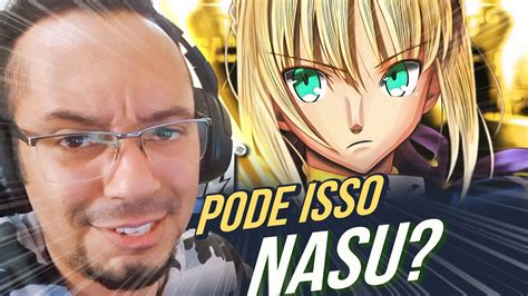 Leitor Da VISUAL NOVEL De Fate REAGE A Saber Fate Excalibur