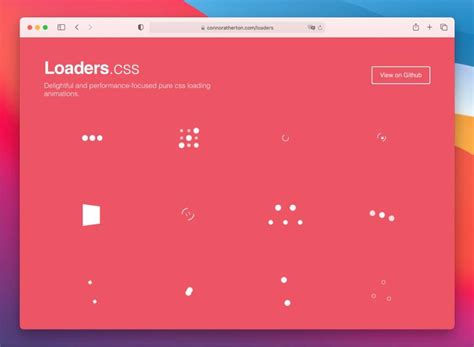 loaders css 纯 css 打造的免费开源加载动画，丝滑流畅高性能！｜那些免费的砖