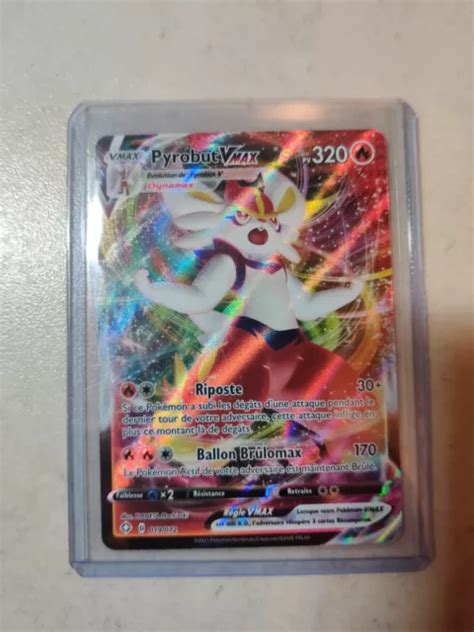 CARTE POKÉMON PYROBUT Vmax 019 072 Destinées Radieuses EB4 5 FR EUR